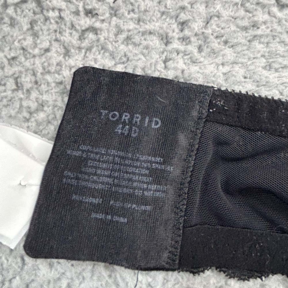 Torrid Bra 44D T-Shirt Bra Black Lace | eBay