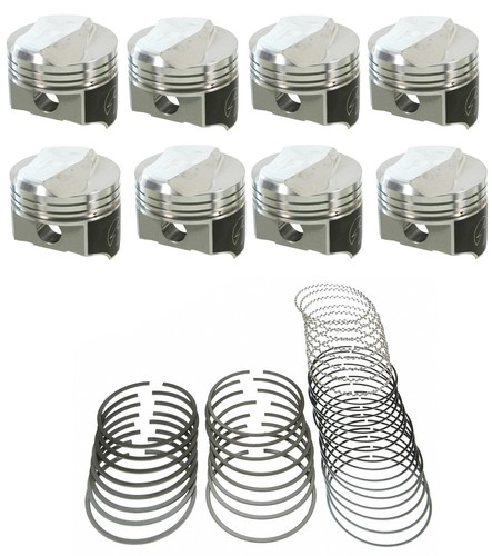 SPEED PRO Forged 38cc Dome Pistons/8+CAST Rings for Chevy BB 396 375HP ...