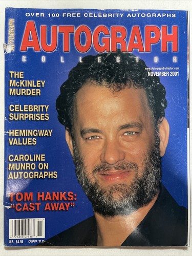 2001 November , Autograph Magazine, Tim Hanks (MH855) | eBay