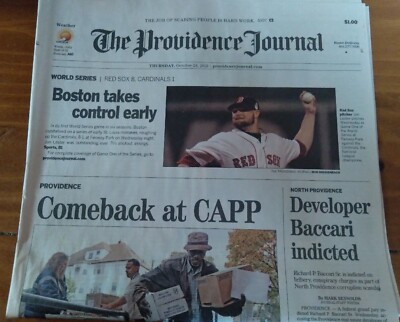 Jon Lester - Boston Red Sox - Providence journal - Oct. 24, 2013 | eBay