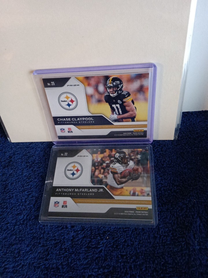 2 Card Rookie Gear Silver,Pink Steelers Claypool, McFarland. | eBay