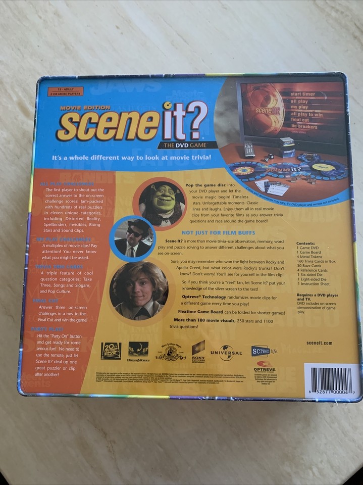 Scene It The DVD Game Movie Edition with Collector's Tin - 2005 ...