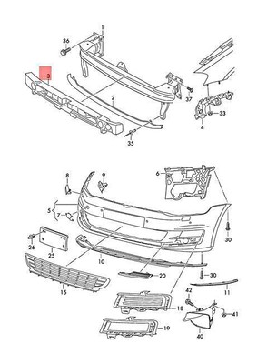 Genuine Foam Filler Piece Center VW E-Golf Golf R32 Gti Rabbit ...