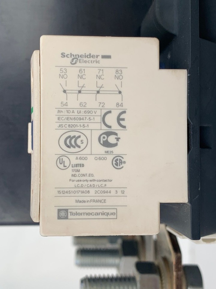 Schneider Electric / Contactor, TeSys / LC1F225 | eBay