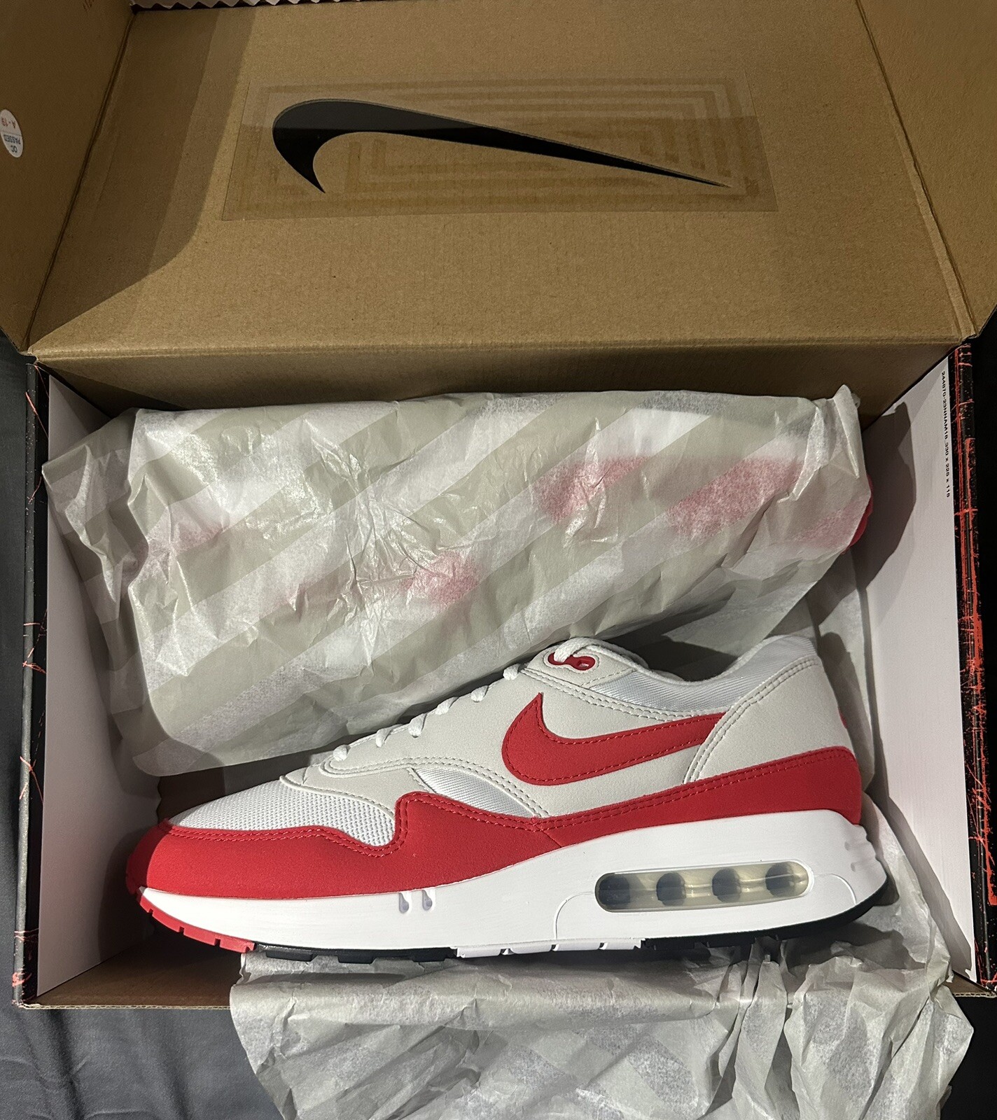Nike Air Max 1 '86 OG Big Bubble White University Red DO9844-100 Size ...