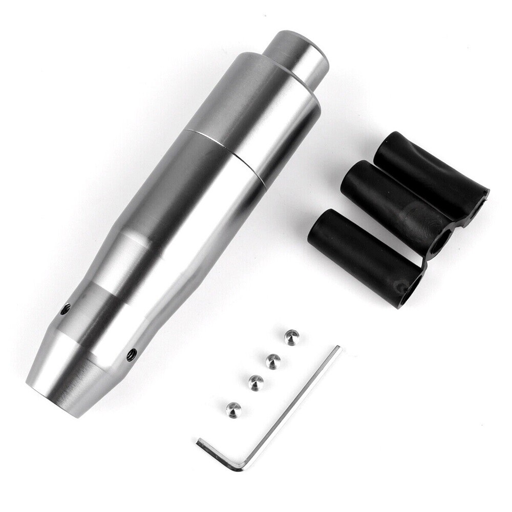 Car Automatic Stick Gear Shift Knob Adapters Universal Parts Silver ...