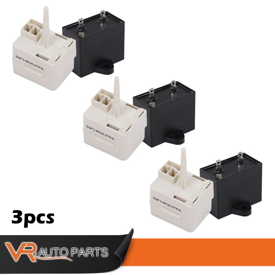 Refrigerator Compressor Start Relay & Capacitor For Kenmore Whirlpool ...