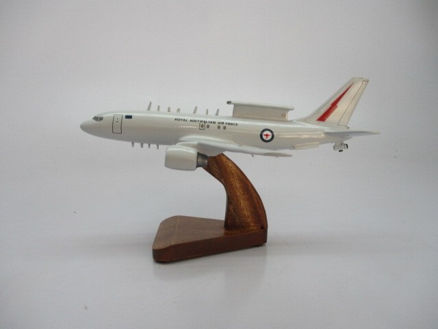 B-737 AEW&C E-7 Wedgetail Aircraft Desktop Mahogany Kiln Wood Model ...