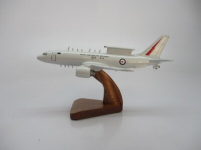 B-737 AEW&C E-7 Wedgetail Aircraft Desktop Mahogany Kiln Wood Model ...