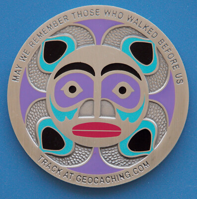 Geocoin "May we remember those who walked before us" Silver -DISCOUNT ...