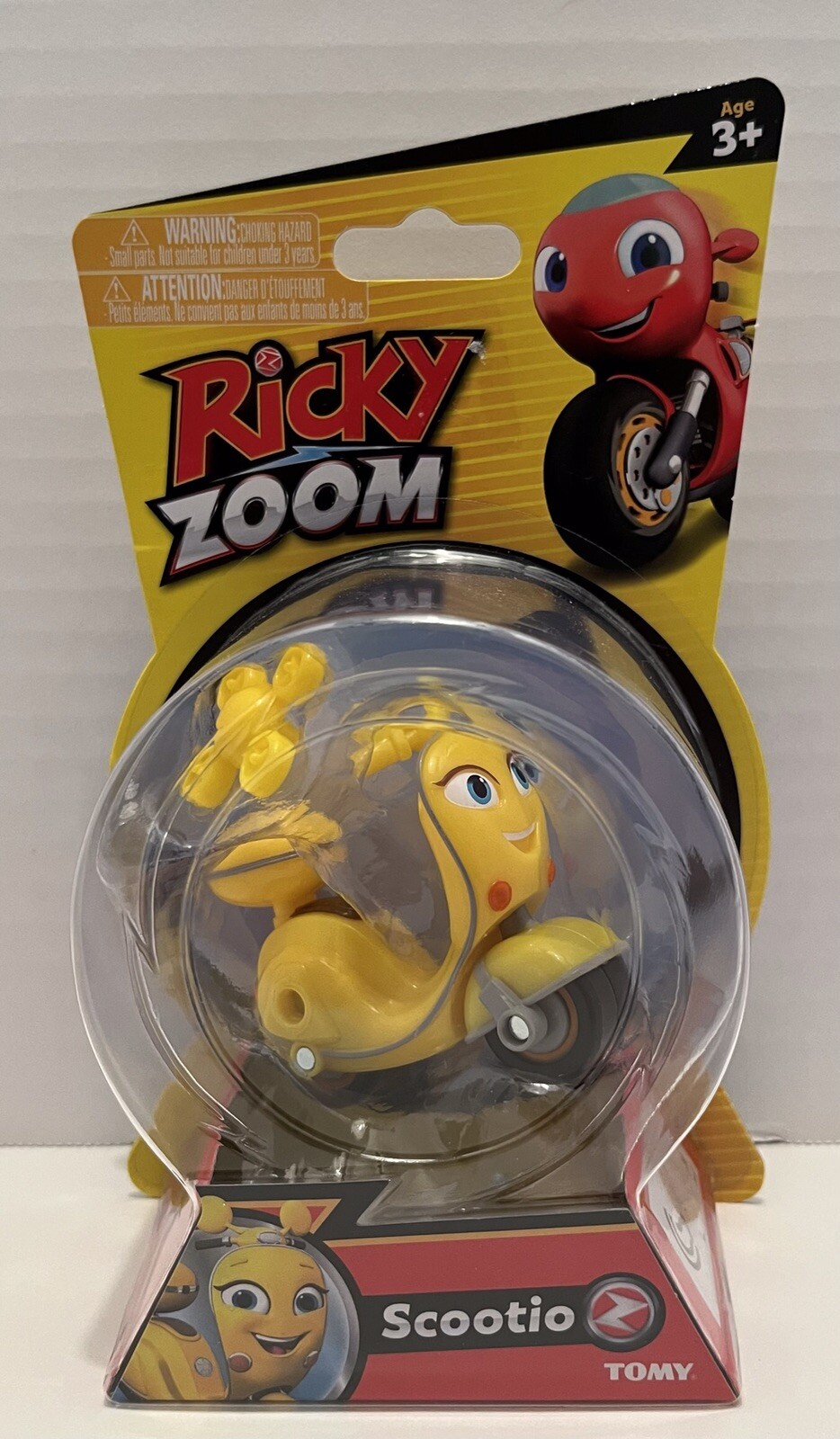 TOMY Ricky Zoom Scootio Yellow Scooter Action Figure Vehicle - New | eBay
