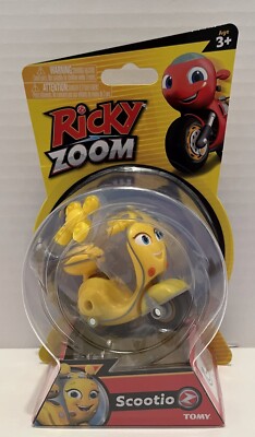 TOMY Ricky Zoom Scootio Yellow Scooter Action Figure Vehicle - New | eBay