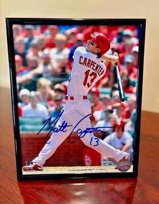 St. Louis Cardinals Matt Carpenter Official Autographed Framed Photo | eBay