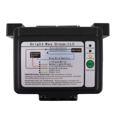 Bright Way 2308 Complete Trailer Breakaway Kit Top Load LED Screen | eBay