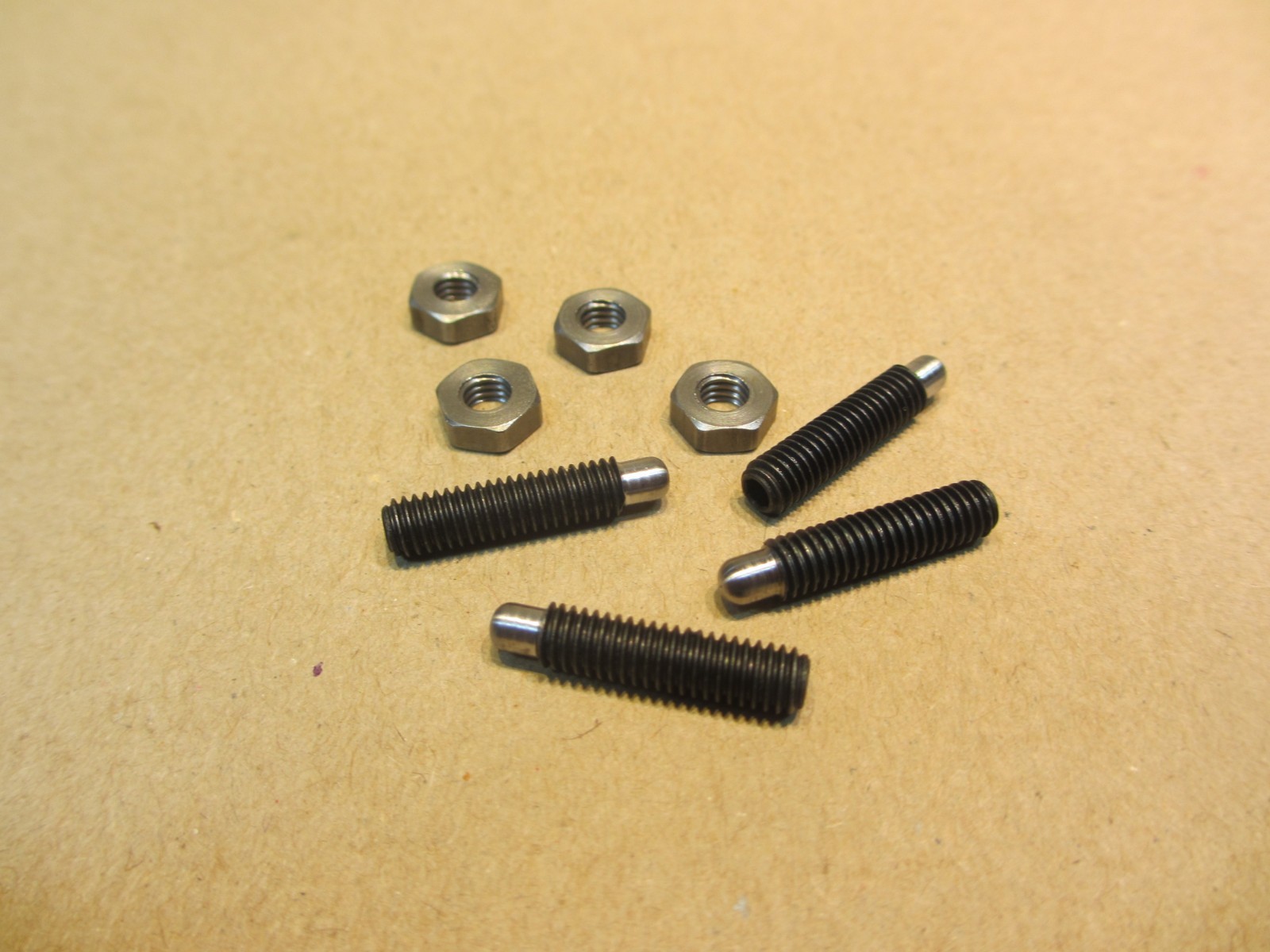 CROSS SLIDE GIB ADJUSTING DOME POINT SCREWS + NUTS - for Myford Super 7 ...