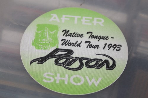Poison - Unused Backstage Pass #2 - FREE POSTAGE - | eBay
