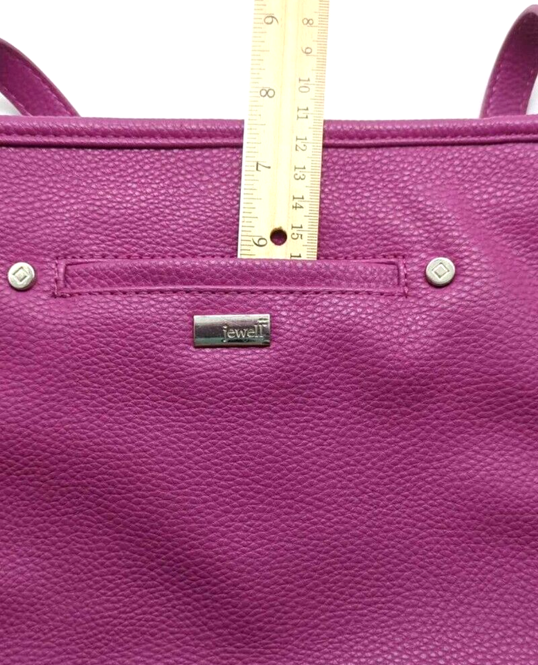 THIRTY-ONE JEWELL Daring Abbey Purple Fuchsia Pebble Shoulder Bag Tote ...