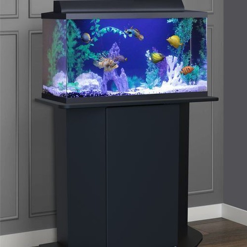 Deluxe 20/29 Gallon Aquarium Stand Storage Cabinet Fish Tank Holder ...