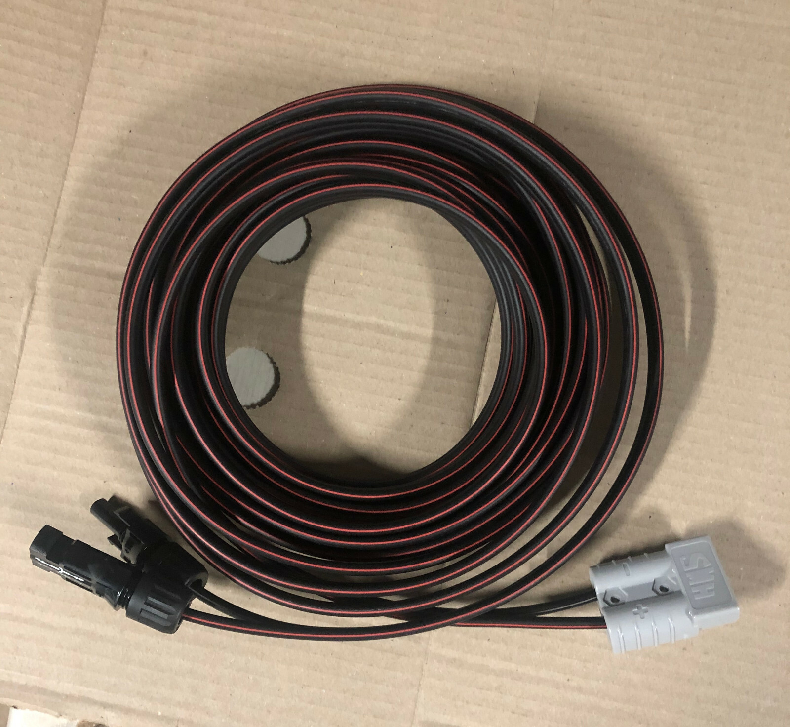 15M 30Amp 4mm Twin Solar Cable Anderson Plug To Genuine MC4 Plug ...