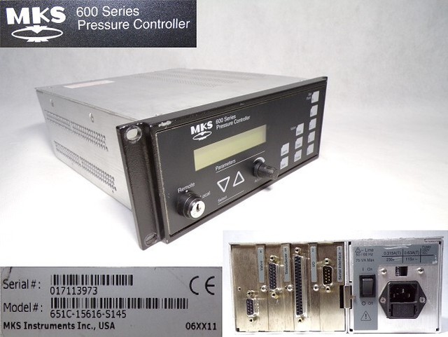 MKS 600 651C-15616-S145 Seria 017113973 Series Pressure Controller 4-5 ...