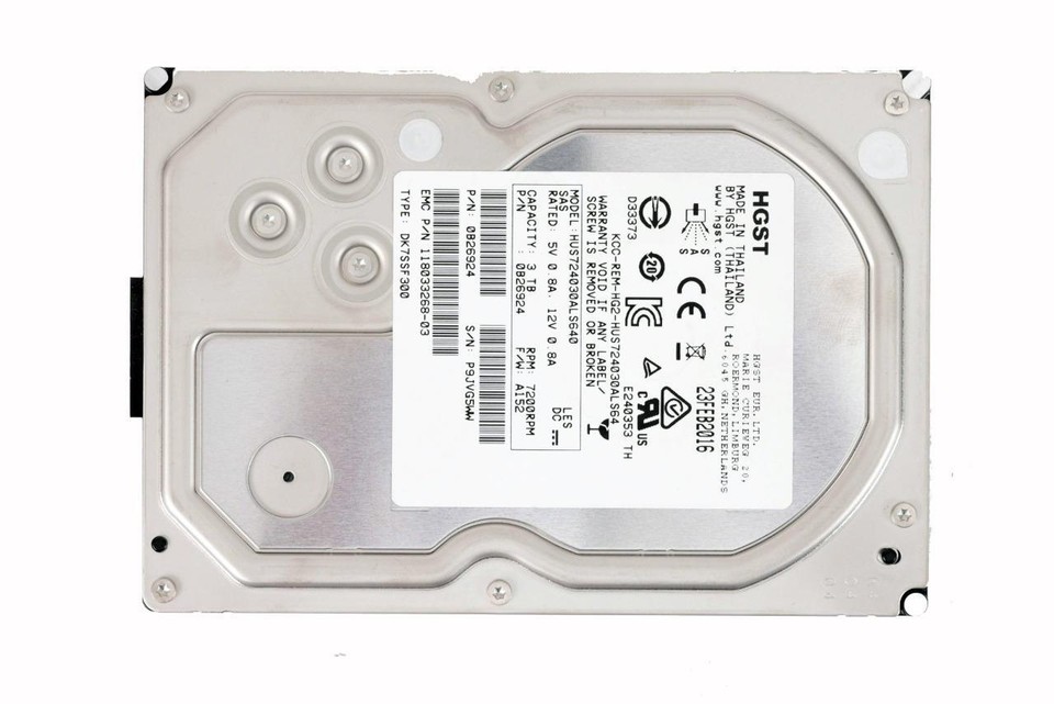 HGST Ultrastar HUS724030ALS640 3TB SAS 7200RPM 6Gb/s 3.5" Hard Drive ...