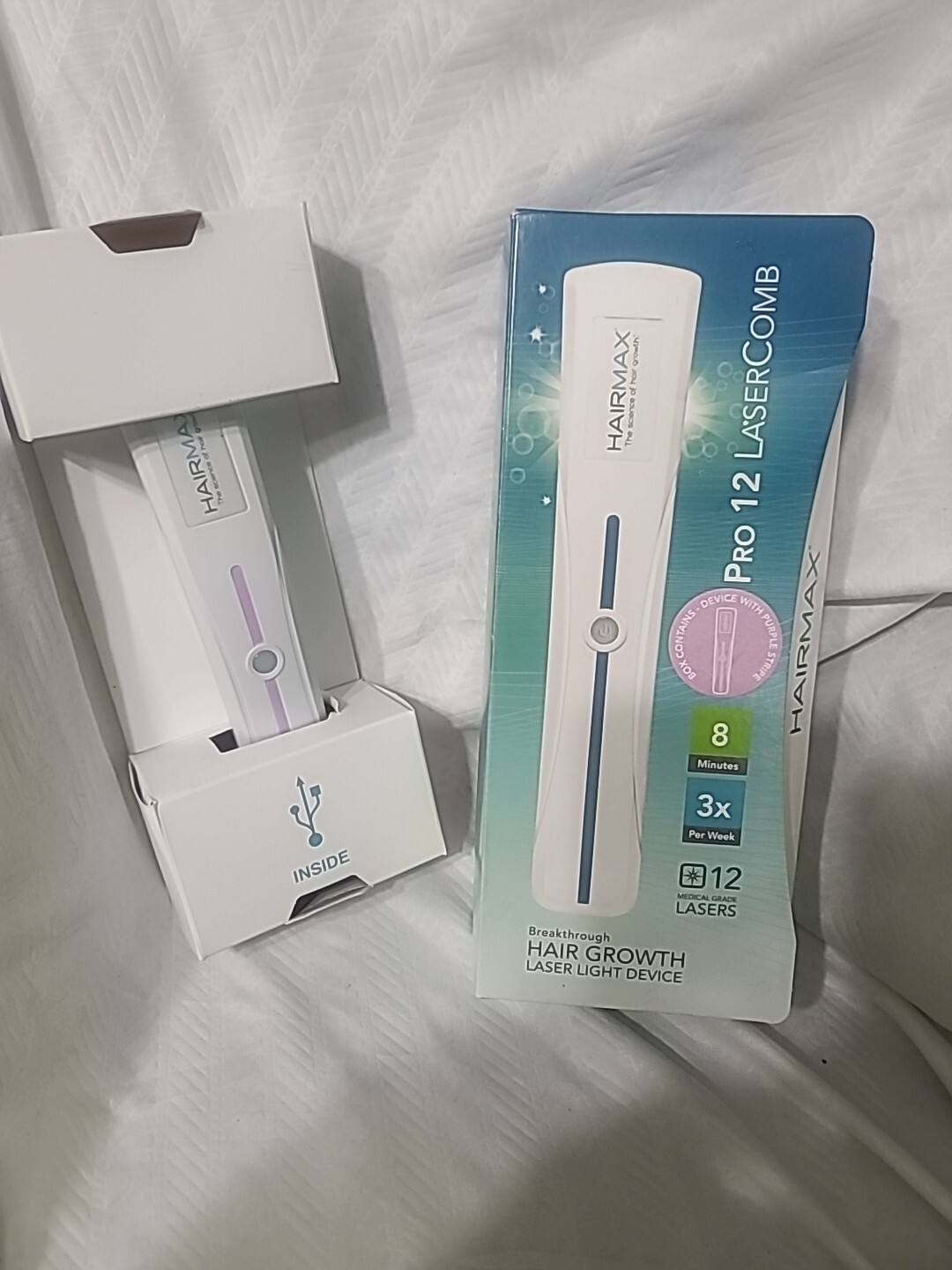 Hairmax Professional 12 Purple Laser Comb w/ Case - OPEN BOX | eBay