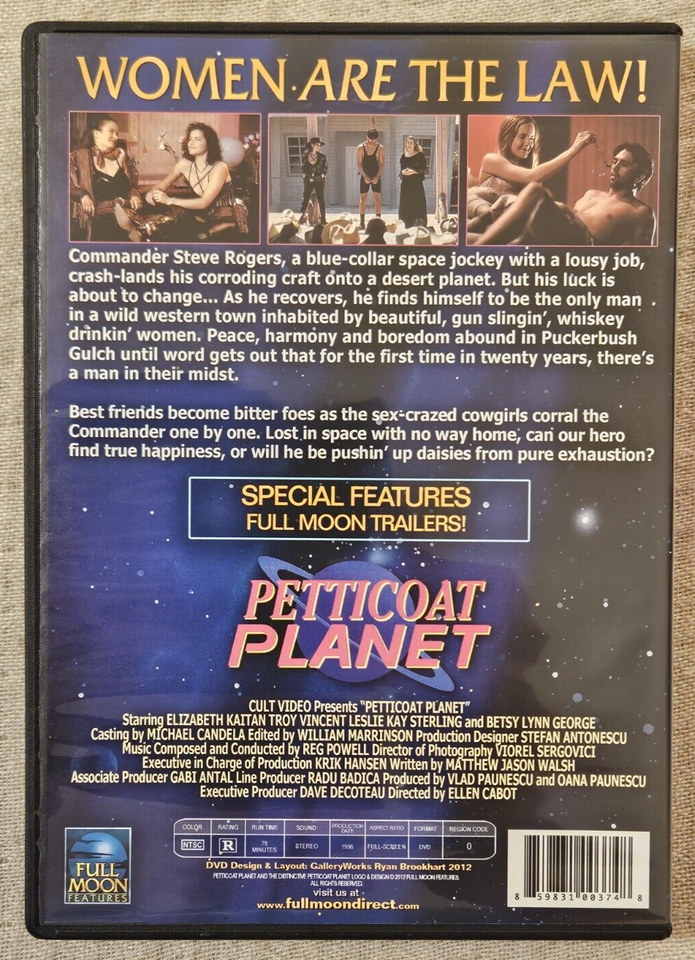 Petticoat Planet, DVD, Full Moon, Elizabeth Kaitan | eBay