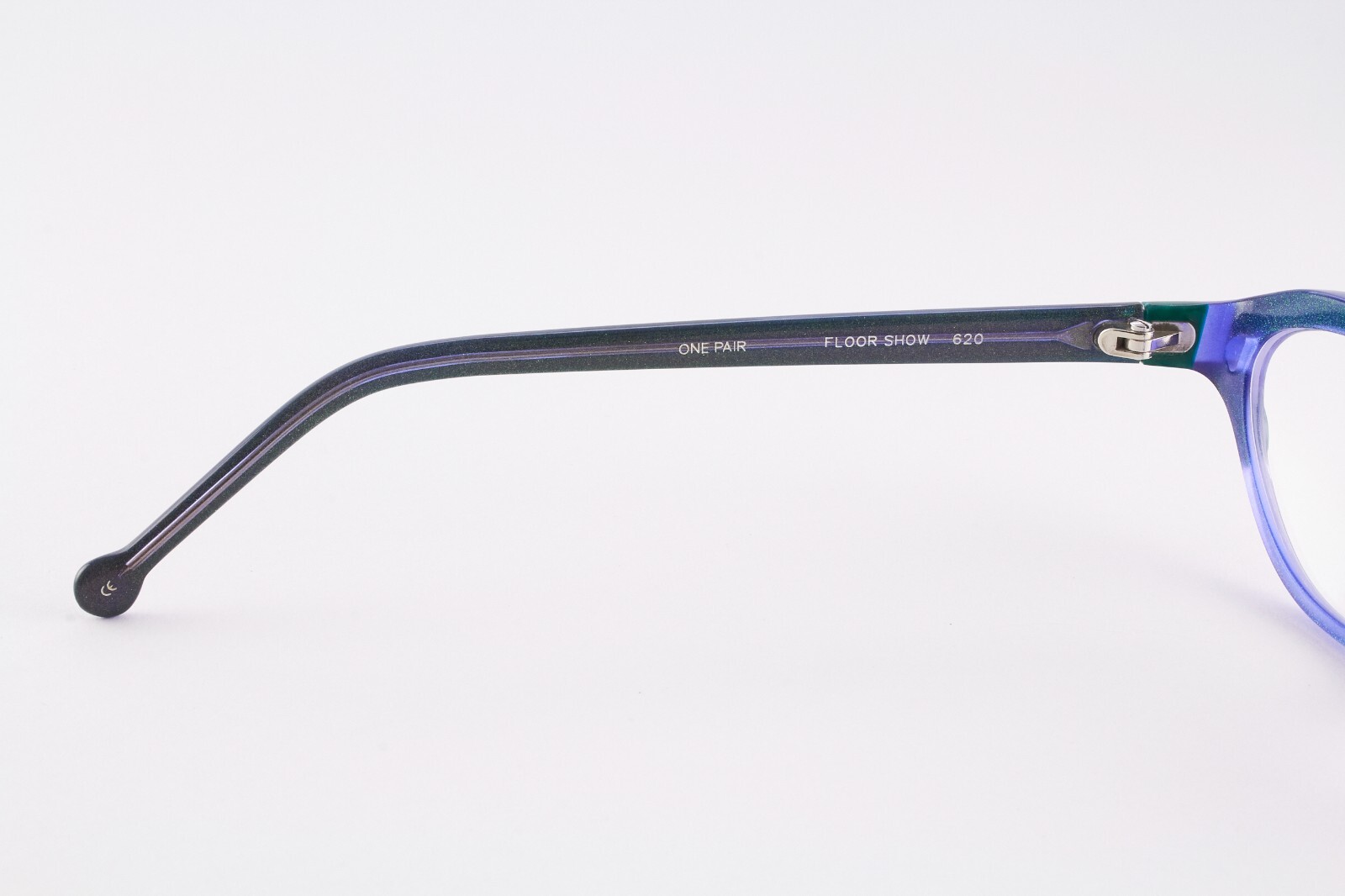 Rare Authentic LA Eyeworks FLOOR SHOW 620 Purple Teal Sparkle Cat Eye ...