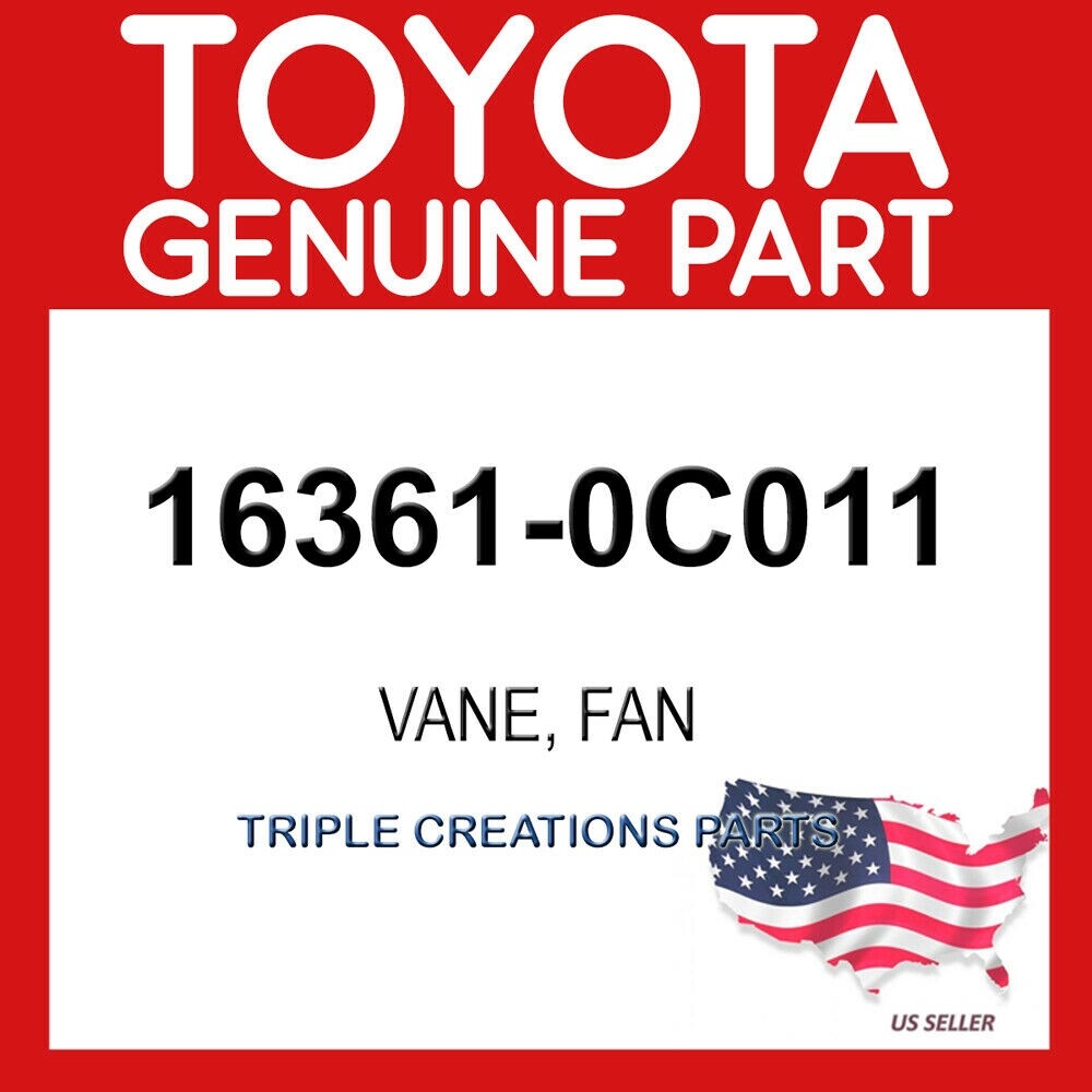 Toyota Genuine 163610C011 Fan 16361-0C011 OEM | eBay