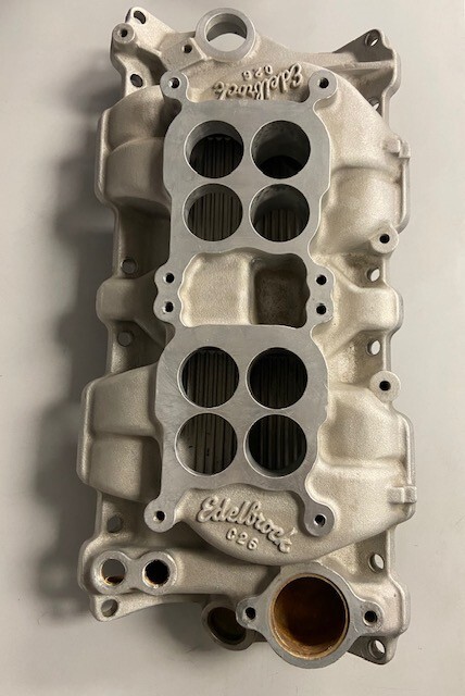 Edelbrock 5425 C-26 Dual Quad Intake Manifold Chevy 283,327,350 Used | eBay