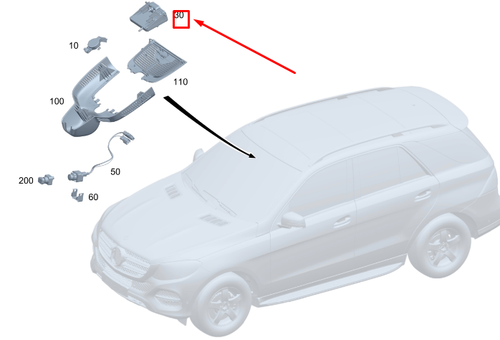 MERCEDES-BENZ GLE W167 Multi-Purpose Camera Control Unit A2479003108 ...