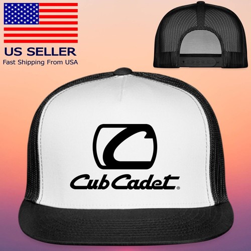 Cub Cadet Tractor Crane Adjustable White Trucker Hat Cap Adult Size | eBay