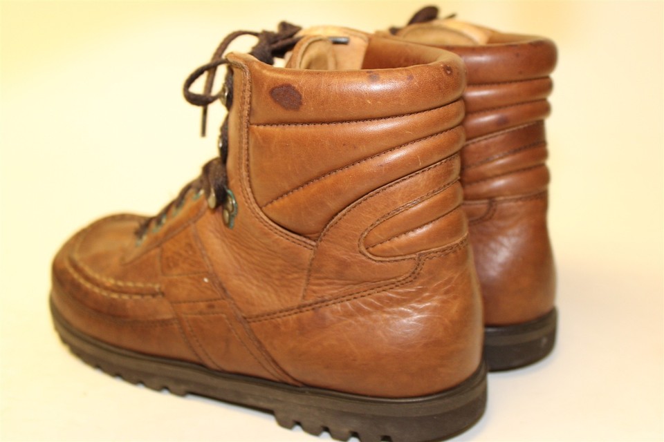 BAR Germany Vintage Women Size US 7 UK 4.5 EU 37 Leather Made Utility ...