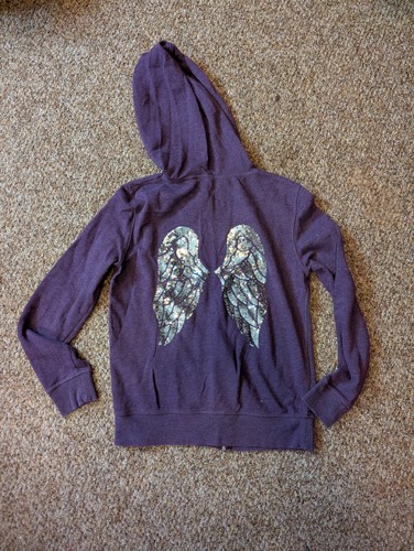 Victoria’s Secret angel wings sweatshirt hoodie zipped sweater Size ...