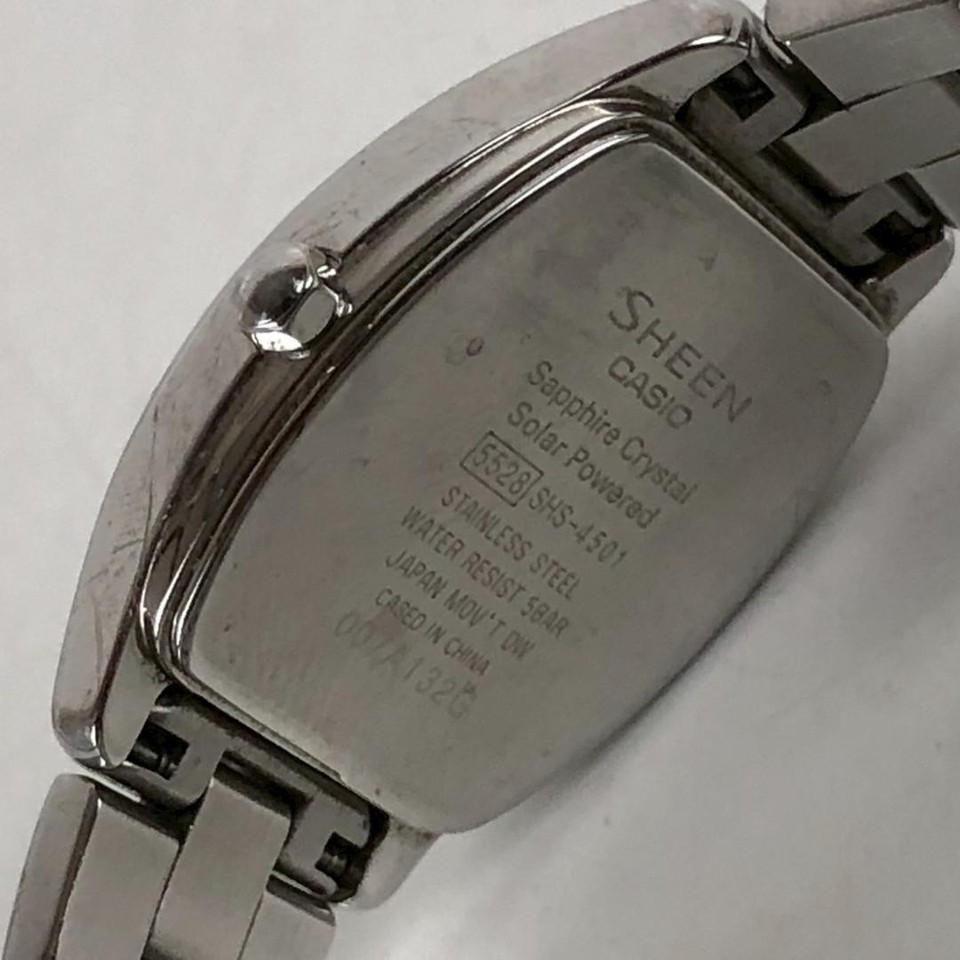 CASIO SHEEN Casio Sheen Watch Silver Men's Brand Stylish Standard ...