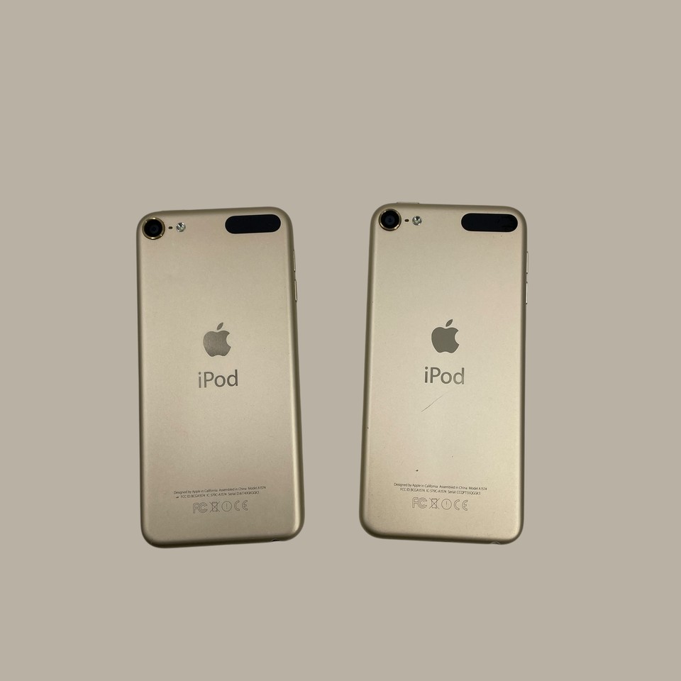 Lot of 2 Apple iPod Touch 16GB 6th Generation Model A1574 Gold #L5320 ...