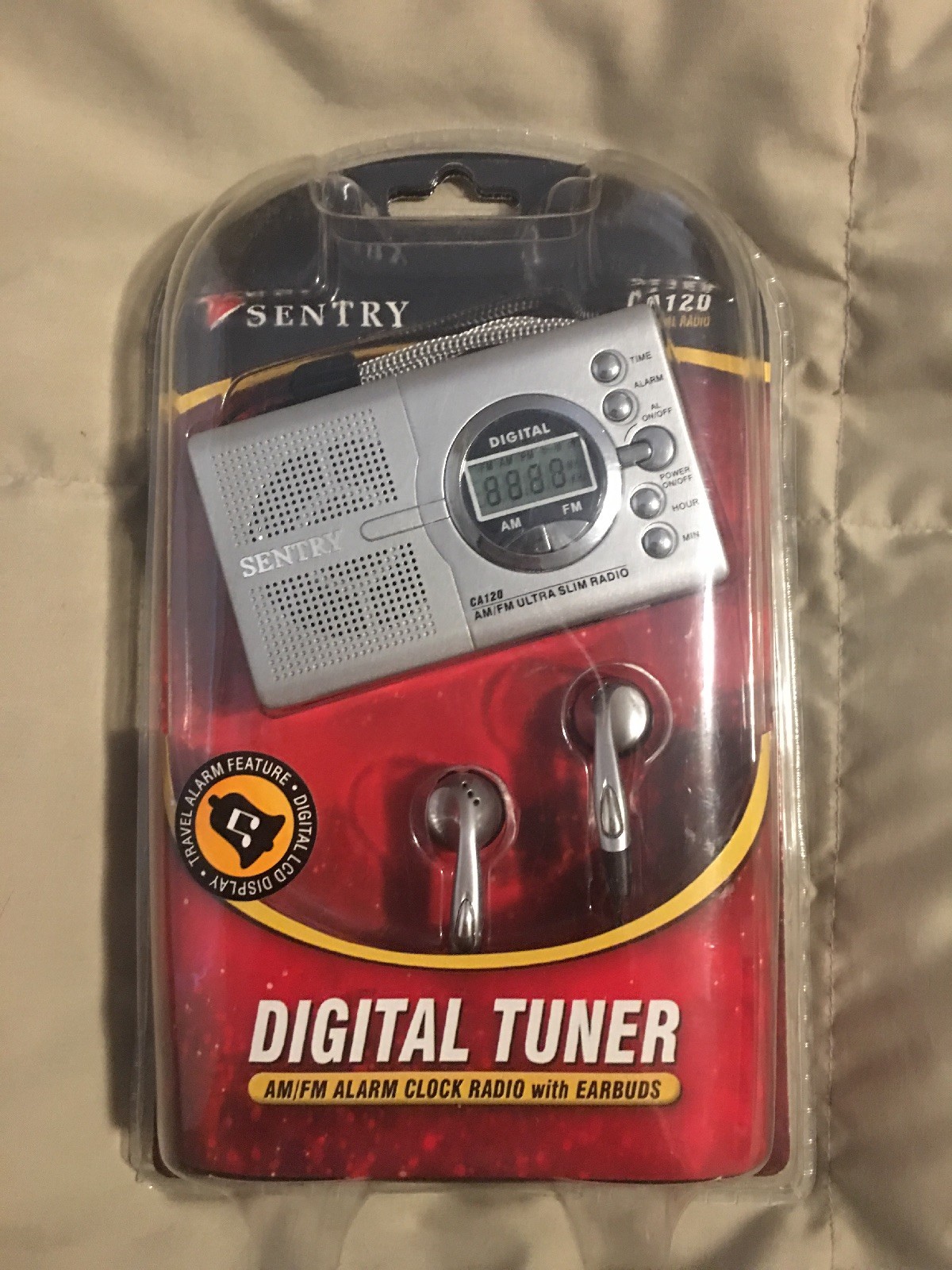 Vintage Sentry Ultra Slim Am/fm Portable Radio With Earbuds Model CA120 ...