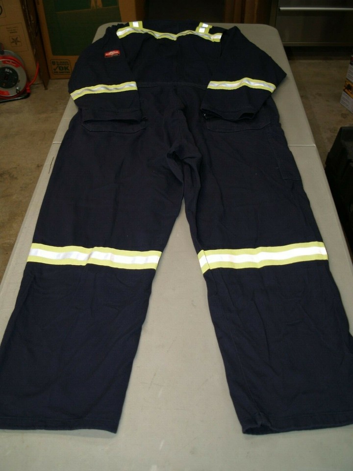 SteelGuard Pro Flame Resistant Hi Visibility Coveralls SZ 46Long/Large ...