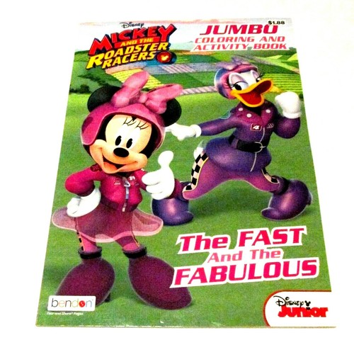 NEW Mickey Mouse Coloring Activity Book Roadster Racers Fast and the ...