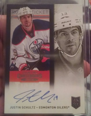 2013-14 Contenders Variation Autograph Justin Schultz Auto RC SSP Print ...