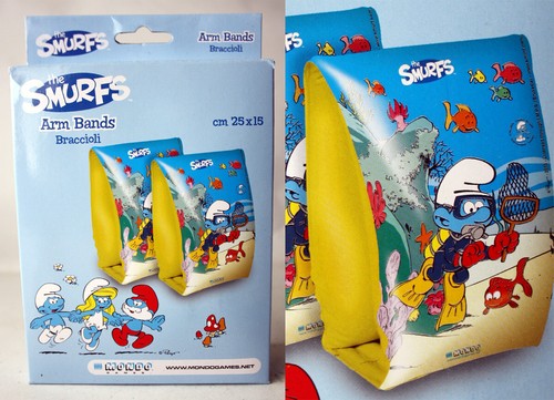 THE SMURFS 2010 ARM BANDS KIDS SWIMMING INFLATABLE WATER SPORTS MONDO ...