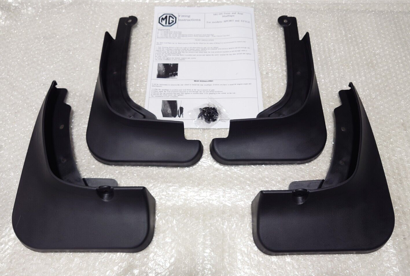 Mudguard Mud Flap Mudflaps Splash Guard replacement to fit MG HS MK3 ...
