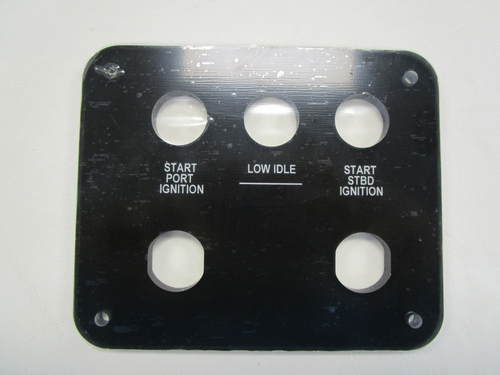 PANELTRONICS BLANK IGNITION PANEL 5" X 4 1/8" BLACK MARINE BOAT | eBay