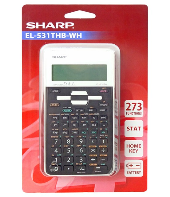 Sharp El531thbwh - Sh-el531th 2 Line Scientific Calculator White for ...