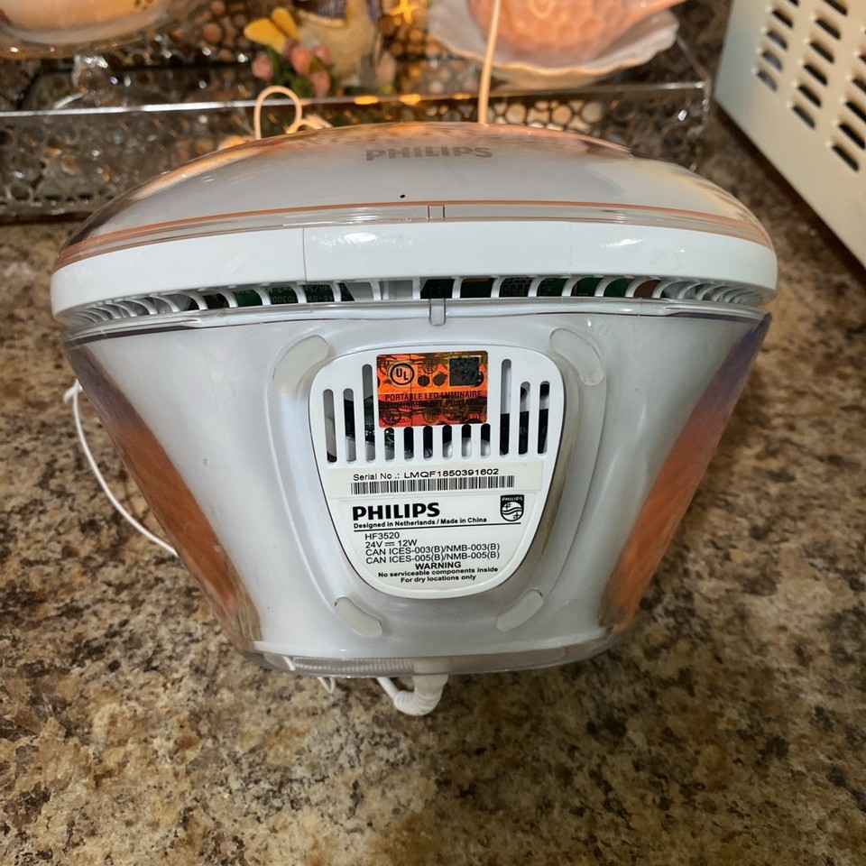 Philips HF3520 Wake Up Light Sunrise Alarm Clock Nature Sounds & FM ...