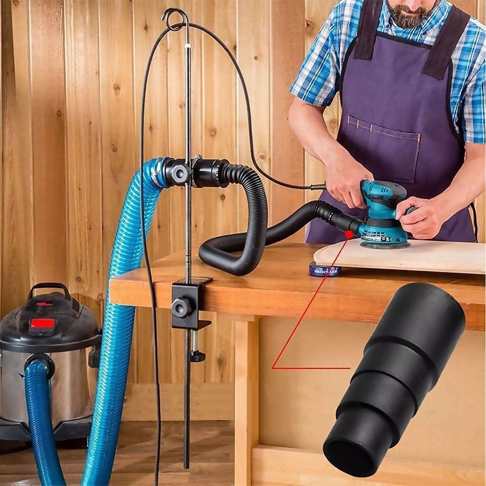 2Pcs Vacuum Cleaner Power Tool Dust Extractor Hose Universal Adaptor ...