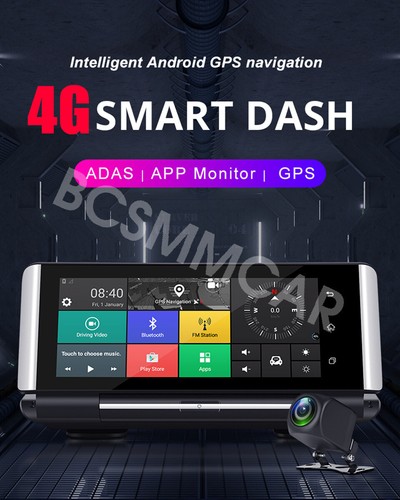 1080P Car Dash Cam Front Rear Camera ADAS DVR Driving Recorder Remote ...