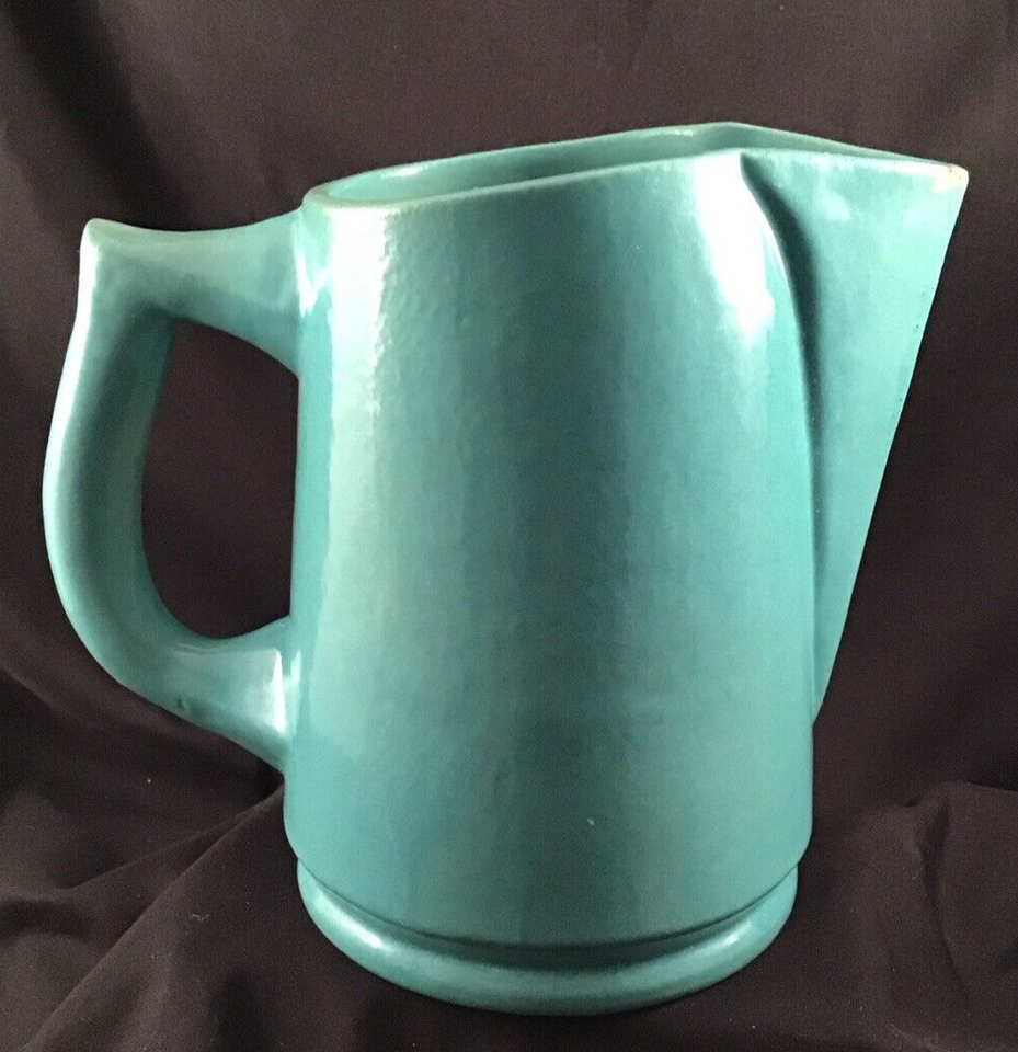 WPA Ceramics North Dakota Aqua Blue Milk Pitcher Marked Clean | eBay
