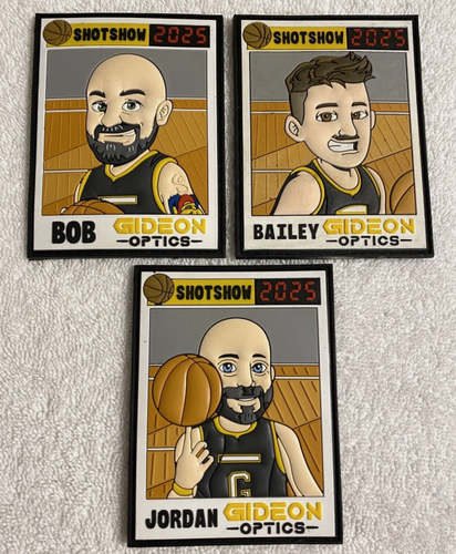 Gideon Optics, Basketball 3-Patch Bundle, SHOT 🎯 Show 2025, Hook/Loop ...