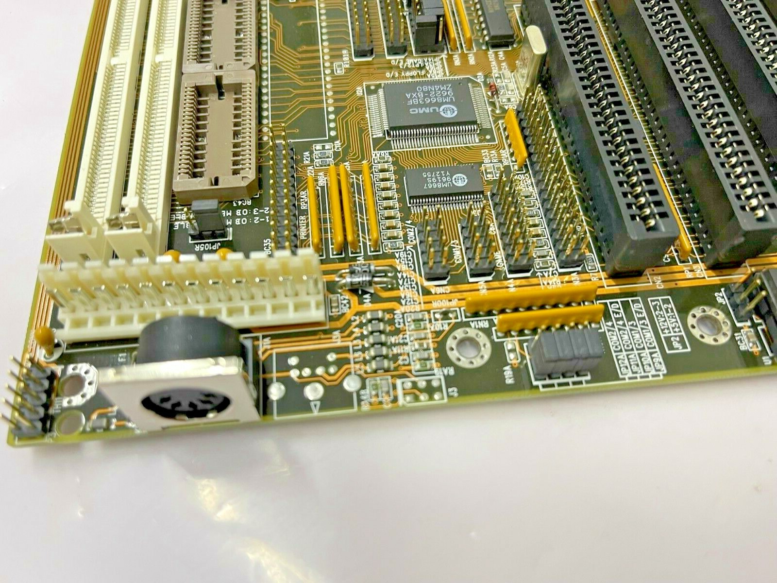 RARE TECHMEDIA DX4/100 UMC 8498F 80486 AT MOBO VGA SERIAL GAME PARALLEL ...